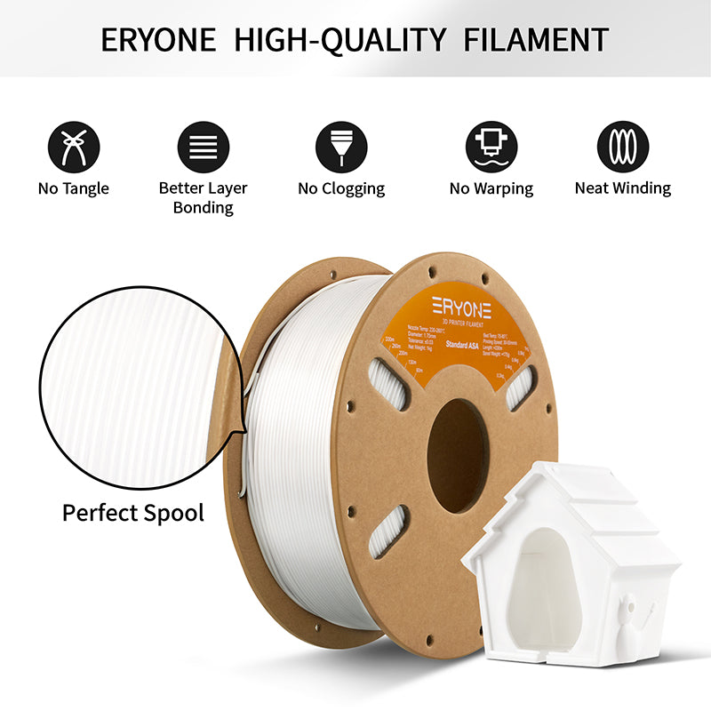ASA 3D Printer Filament， 1.75mm(1kg) | Eryone – eryone3d