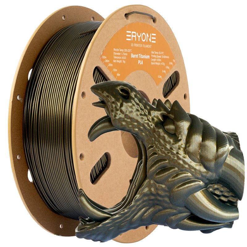 PLA Burnt Titanium 3D Printer Filament， 1.75mm(1kg) | Eryone – eryone3d